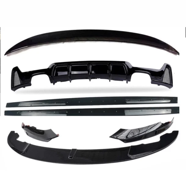 BMW F32 4 Series Body Kit Lip Side Skirt Rear Spoiler Diffuser Gloss ...