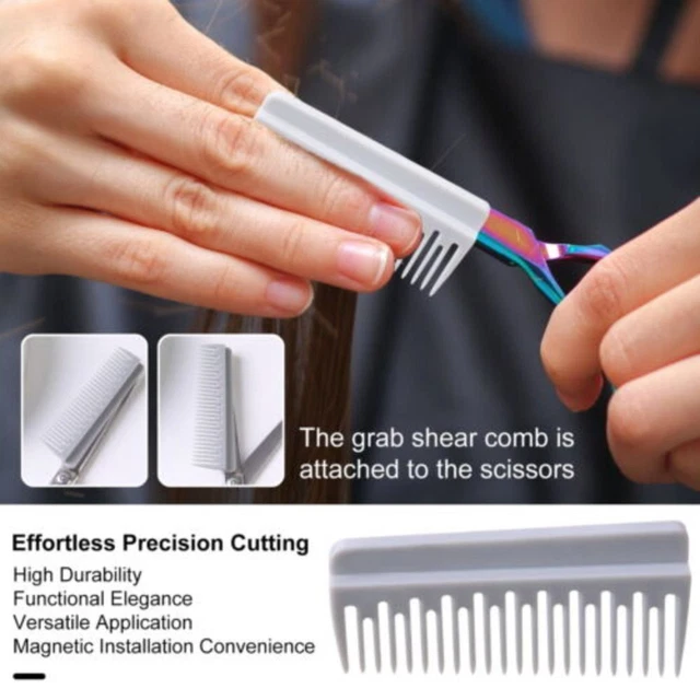 PLASTIC HAIR SCISSOR Comb Fine Teeth Hair Comb for Men Women EUR 11,28 ...