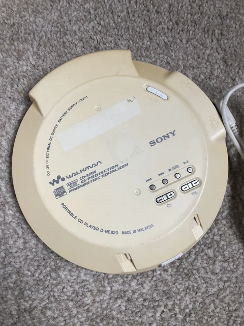 VINTAGE SONY CD Walkman Discman D-NE820 Working W/wired Remote Rare £79 ...