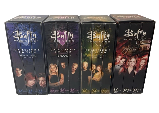 BUFFY THE VAMPIRE Slayer VHS Box Set Season 1 Pt 1 & 2 Season 5 Pt 2 S ...