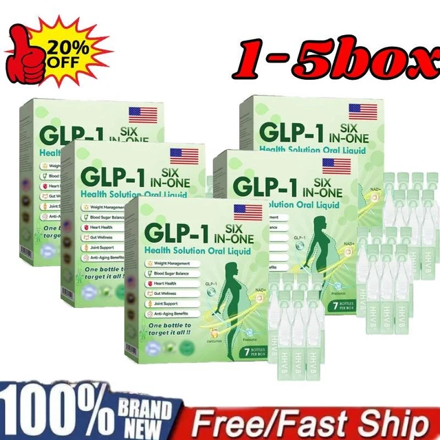 1-5X GLP-1 SIX-IN-ONE Oral Solution, Natural Advanced Body Care Liquids ...