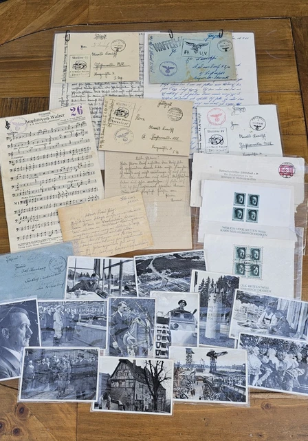 WW2 GERMAN MILITARIA Ephemera Letters Home Field Post, Propaganda ...