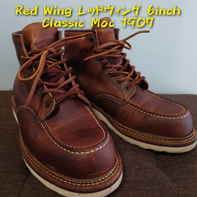 RED WING 6Inch Classic Moc 1907 m18_0903 £229.23 - PicClick UK