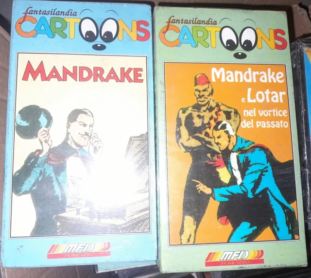 LOTTO 2 VHS MANDRAKE E LOTAR VHS CARTOONS FANTASILANDIA MFI NUOVE ...