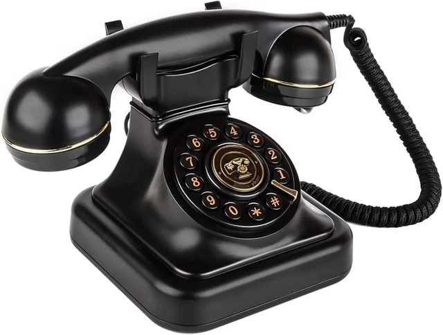 RETRO LANDLINE PHONES Classic Retro Telephone Dial Vintage Nostalgia £ ...