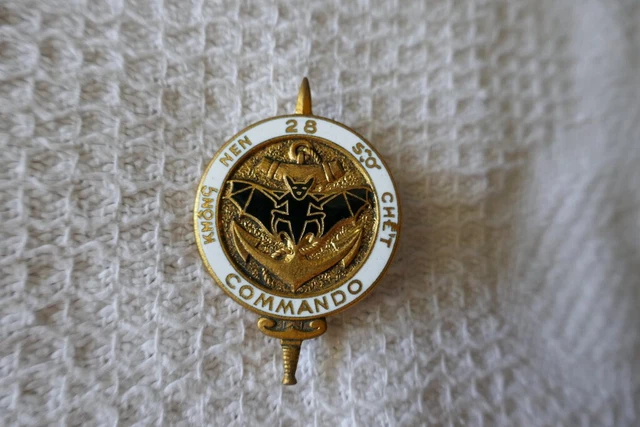 INSIGNE COMMANDO 28 en Indochine chauve souris noire EUR 130,00 - PicClick FR