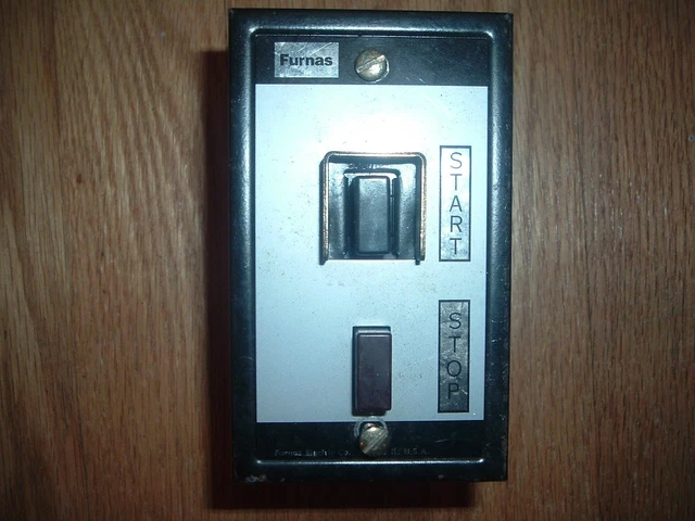 NOS FURNAS 12BA21B Manual Starting Switch 2-Pole Start Stop 20A 600V ...