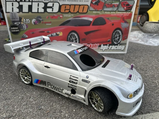 RARE VINTAGE HPI RTR 3 Evo RS4 Nitro RC Car 1:10 BMW M3 + Brand New Spare Engine £287.20 ...