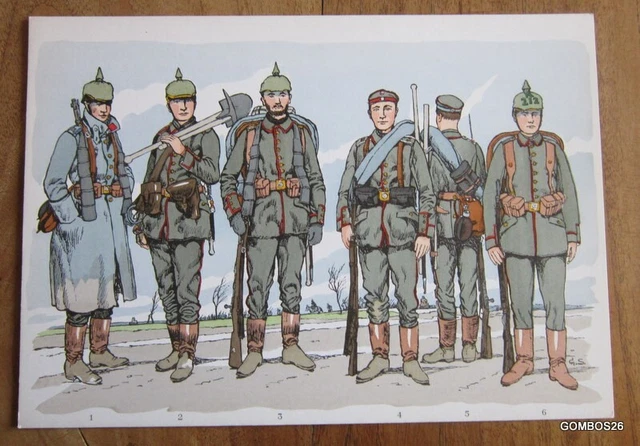 PLANCHE UNIFORME SCHÄFER / Allemagne - Regiment D' Infanterie Hiver ...