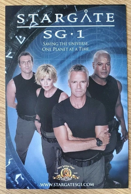 STARGATE SG-1 AHORRO The Universe Uno Planeta A Tiempo Promo Tarjeta ...