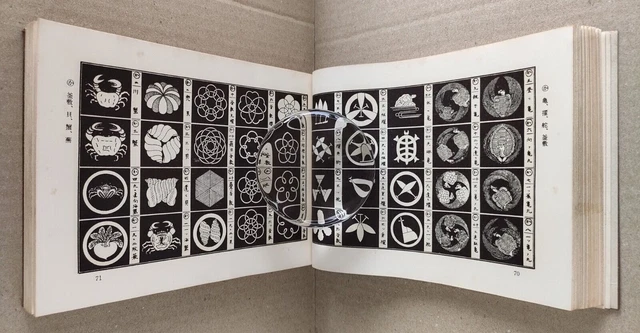 JAPANESE FAMILY CRESTS Design Book Kamon Irohabiki Hyojyun Moncho... £ ...