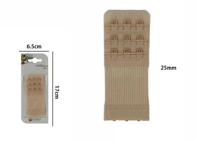 RALLONGE SOUTIEN-GORGE RÉGULATEUR Élastique Avec Clips Soutiens-Gorge 3x3cm Dfh EUR 33,77 ...