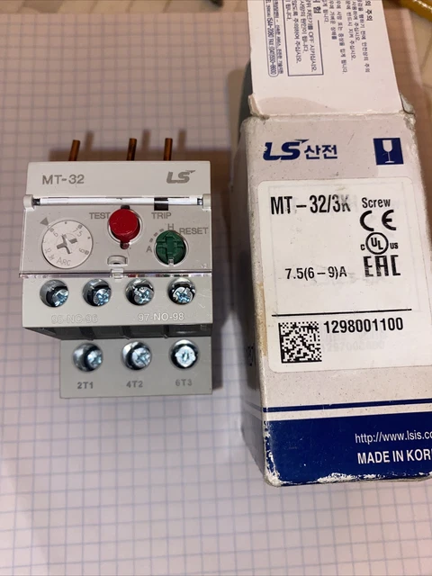 NEW! MT-32/3K LS METASOL THERMAL OVERLOAD RELAY 7.5(6-9)A SCREW UL $29. ...