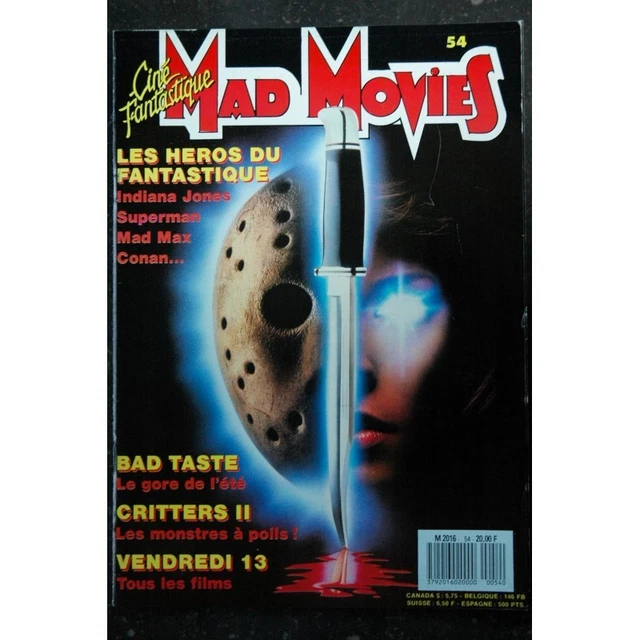 CINÉ FANTASTIQUE MAD MOVIES n° 54 - 1988 - Indiana Jones Superman Mad ...