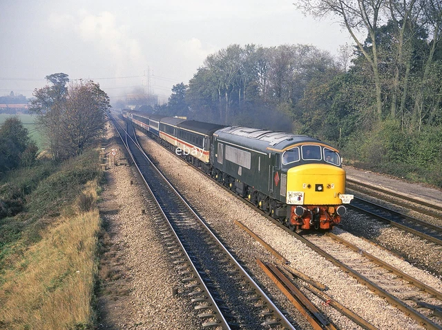 ORIGINAL MED FORMAT slide BR Class 45 no.45106 at Moreton Didcot ...