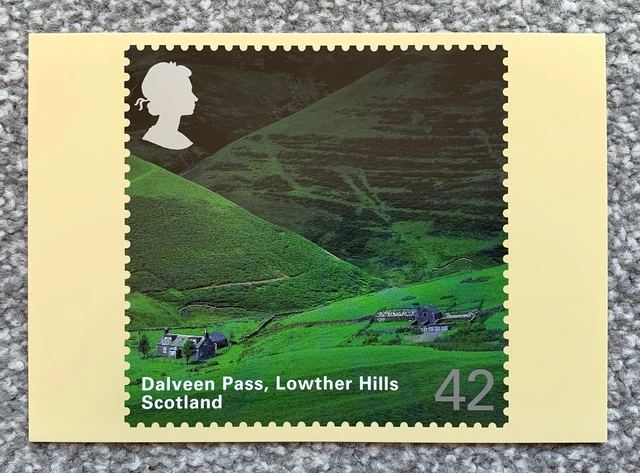DALVEEN PASS, LOWTHER Hills, Scotland, Royal Mail Stamp Postcard £1.99 ...