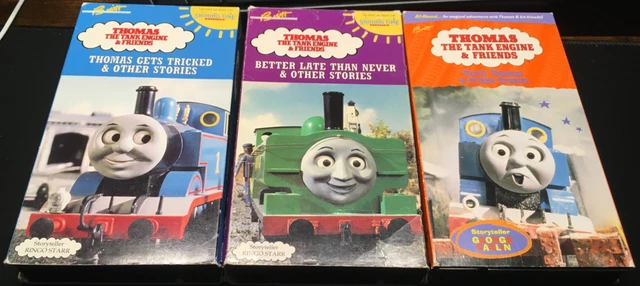 VHS THOMAS GETS Tricked /Better Late Than Never/Trust Thomas Lot 3 ...