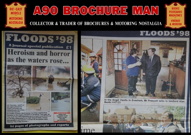 EVESHAM WORCESTER BROADWAY Flooding Floods April 1998 The Journal Old ...