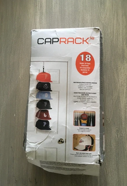 PERFECT CURVE CAP Rack System 18, Holds 18 Caps - Hat Storage DAMAGED ...