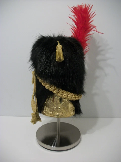 FRENCH NAPOLEONIC GRENADIER of the old guard officers bearskin cap $492 ...