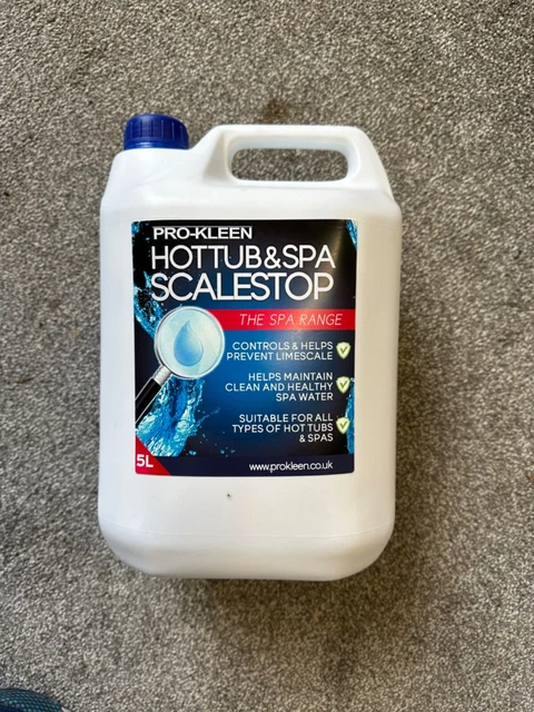 5L OF PRO-KLEEN ScaleStop Hot Tub & Spa Descaler - Limescale Removal ...