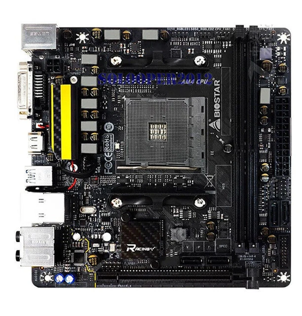 BIOSTAR B350GTN SOCKET AM4 AMD B350 DDR4 DIMM USB3.1 Motherboard Mini ...