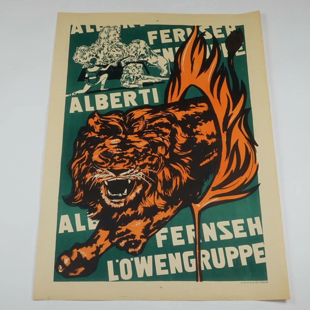 CIRCUS POSTER GERMANY,ORIGINAL German circus poster,zirkus plakat ...