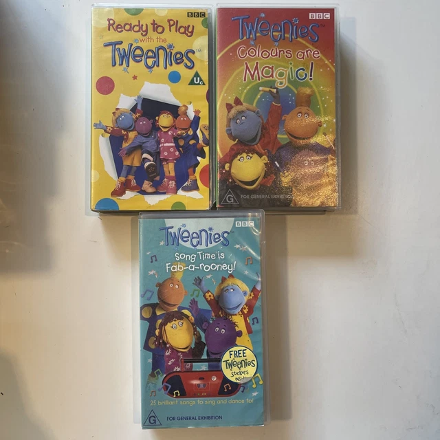 TWEENIES: SONG TIME Is Fab-a-Rooney! Colours Magic Tweenies 3x VHS ...