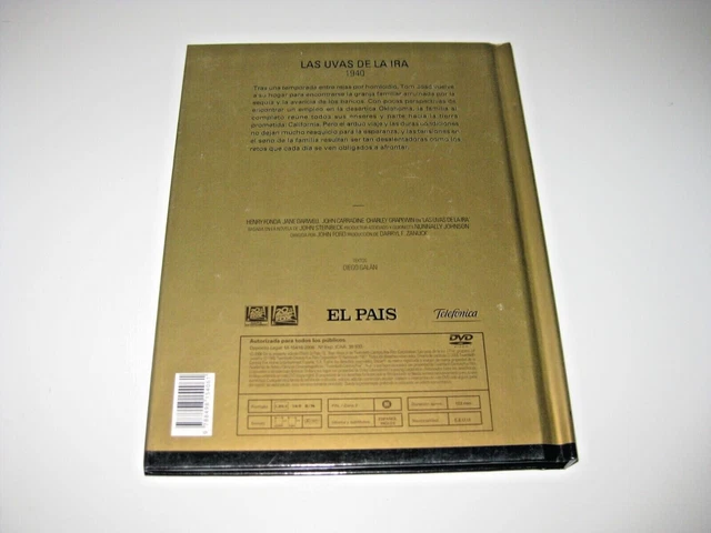 THE GRAPES OF Wrath DVD + Book Henry Fonda Jane Darwell John Carradine ...
