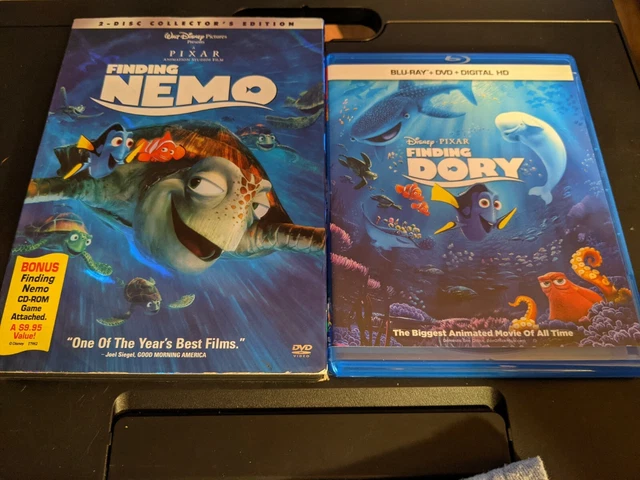 FINDING NEMO - 2 Disc - DVD & Finding Dory (Blu-Ray/DVD) - Preowned £11 ...