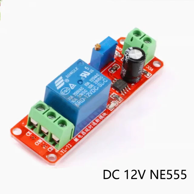 DC 12V DELAY Relay Shield NE555 Timer Switch Module 0 to 10 Second ... DC 12V DELAY Relay Shield NE555 Timer Switch Module 0 to 10 Second ...