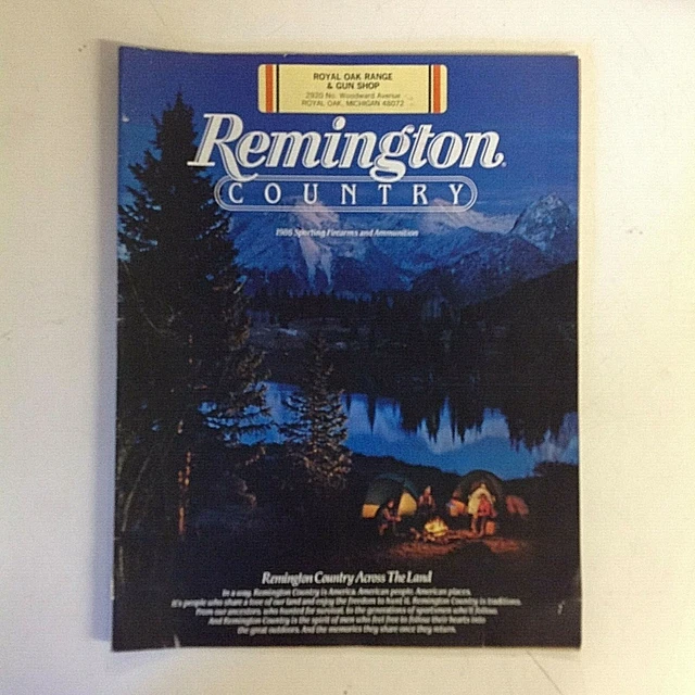 VINTAGE 1986 REMINGTON Country Firearms Catalog Royal Oak Range Gun vintage-1986-remington-country-firearms-catalog-royal-oak-range-gun