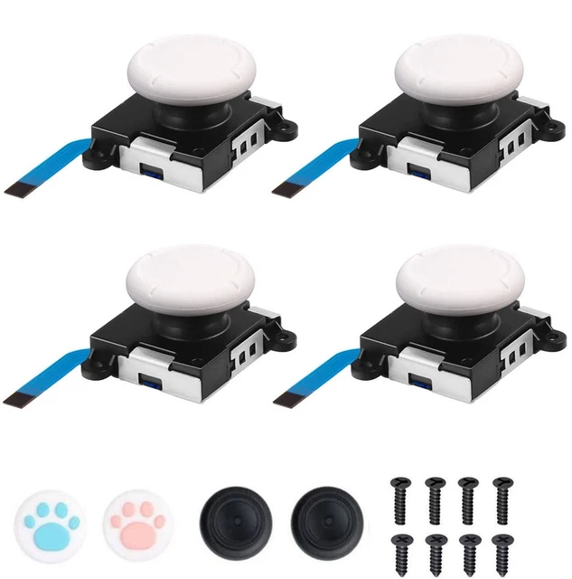 JOYCON JOYSTICK REPLACEMENT 4 Pack, 3D Replacement Joystick Analog for ...