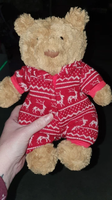 JELLYCAT BARTHOLOMEW BEAR Winter Pyjamas £61.02 - PicClick UK