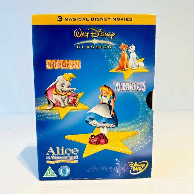 DUMBO ALICE IN Wonderland Aristocats Walt Disney Region 4 (DVD ...