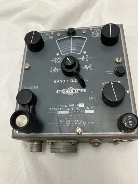 VINTAGE WW2 BENDIX US Aircraft Radio Control Box MR-9B Control Box For ...