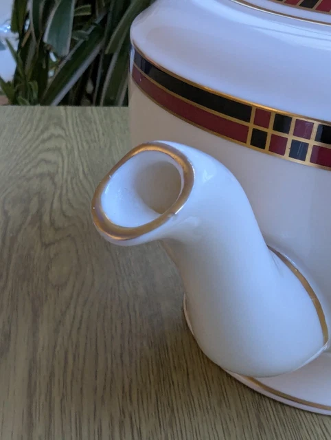 ROYAL WORCESTER MONDRIAN large teapot fine bone china 2 pints excellent ...