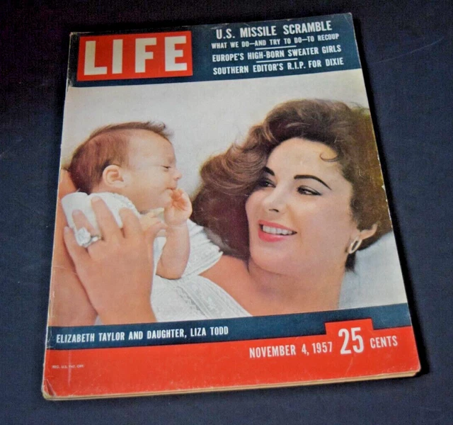 VINTAGE NOV 4, 1957 Life Magazine - Elizabeth Taylor on Cover £4.68 ...