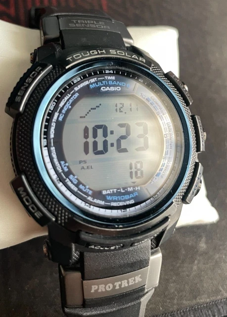 CASIO PRO-TREK PRW-2000Y Solar, Radio., 10ATM+Alt+Alm+Compass+box&doc ...