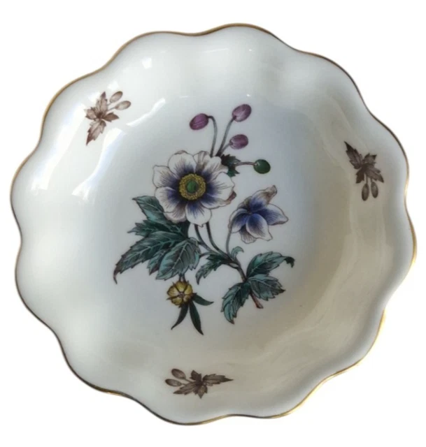 TRINKET DISH VINTAGE Wedgwood Anemone Susie Cooper Bone China Round ...