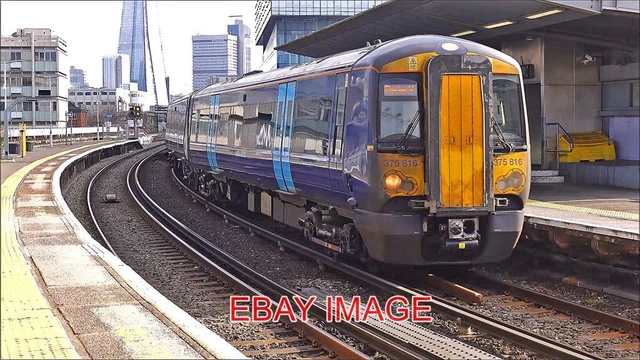 PHOTO SOUTH Eastern Railway Class 375 Emu 375 816 375 Calling At London ...
