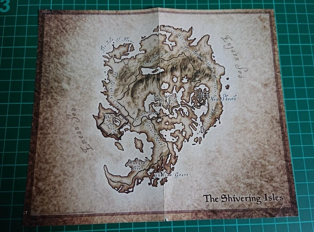 THE ELDER SCROLLS IV: Oblivion - Map Of The Shivering Isles (No Game) £ ...