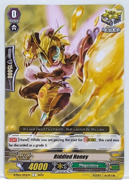 BUSHIROAD CARDFIGHT VANGUARD Crivellato Miele D-PS01/092EN C Megacolony EUR 1,22 - PicClick IT