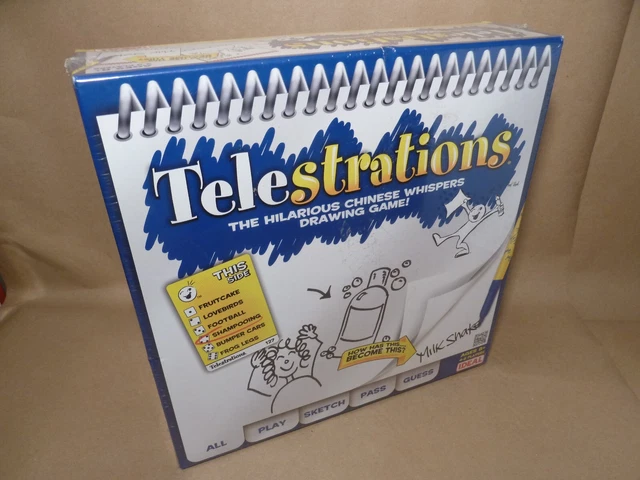 TELESTRATIONS - THE drawing and guessing game. By Ideal 2012 **NEW AND ...