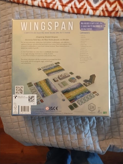 WINGSPAN BOARD GAME Bird Collection moteur Building STM910 2019 sceau ...