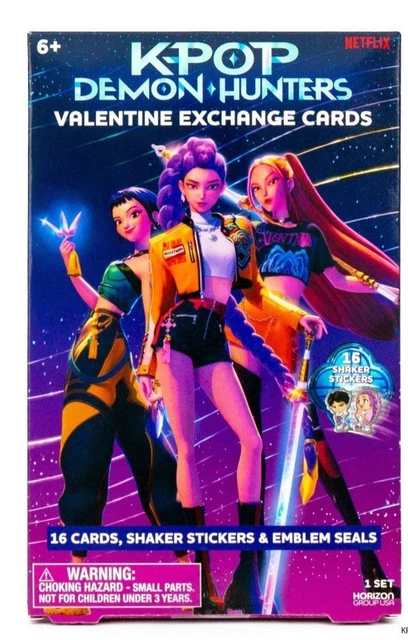 2026 KPOP DEMON HUNTERS 16 Classroom Valentine's Day Cards FREE ...