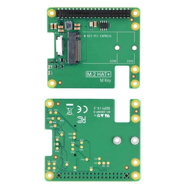 PCIE TO M.2 HAT+ with Case for 5 Gen2 Gen3 M.2 NVME SSD 2230/2242 M ...