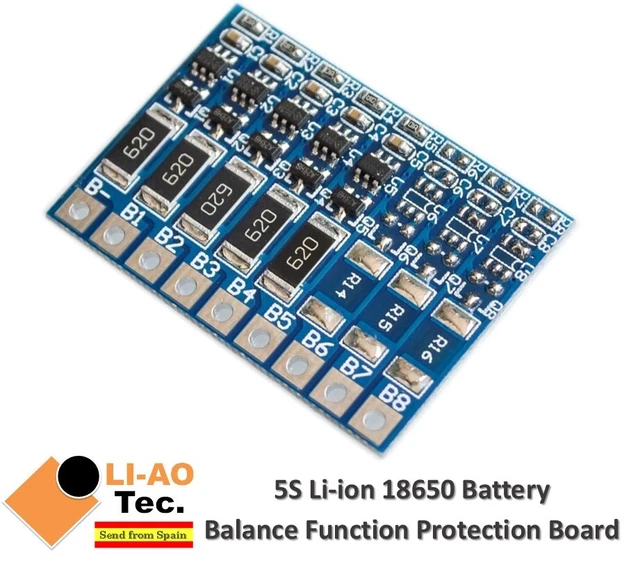 5S BMS BALANCER Lithium Li-ion 18650 4.2V Battery Protection Board Balancing EUR 4,61 - PicClick IT