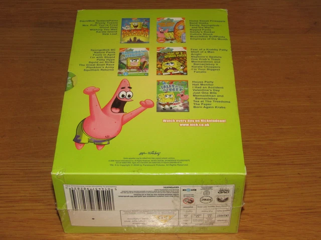 SPONGEBOB SQUAREPANTS THE Ultimate Box Set 5 discs DVD Region 2 New ...