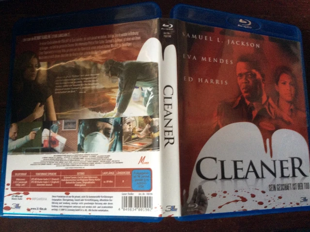 CLEANER [BLU RAY] Samuel L.Jackson Ed Harris Eva Mendes Luis Guzmán ...